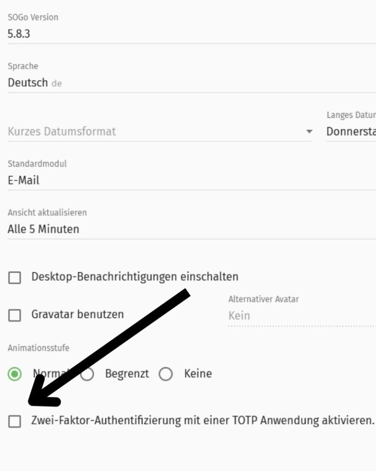 Zwei Faktor Authentifizierung (2FA)